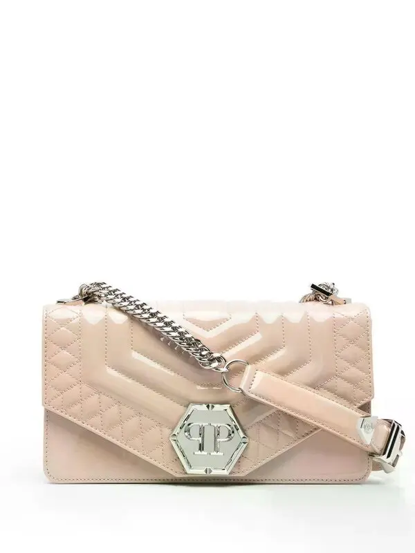 Philipp Plein Hexagon Padded Shoulder Bag - Neutrals