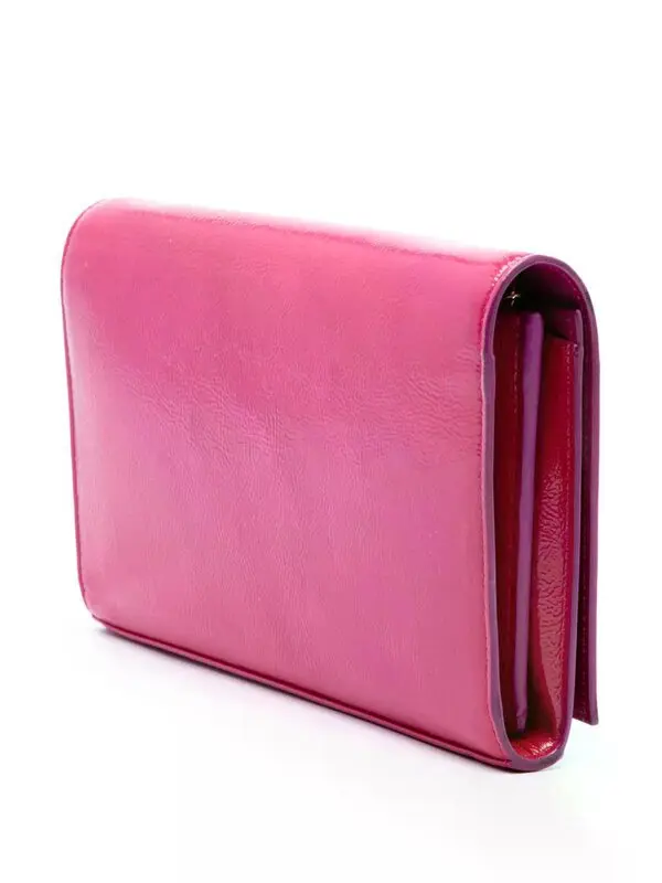 Saint Laurent Patent Monogram Kate Wallet On Chain