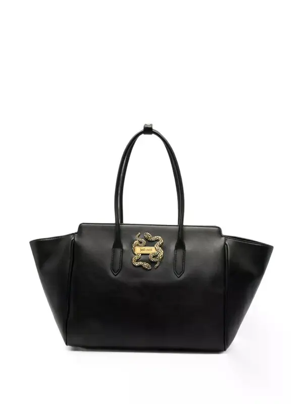 Just Cavalli Snake Plaque Tote Bag