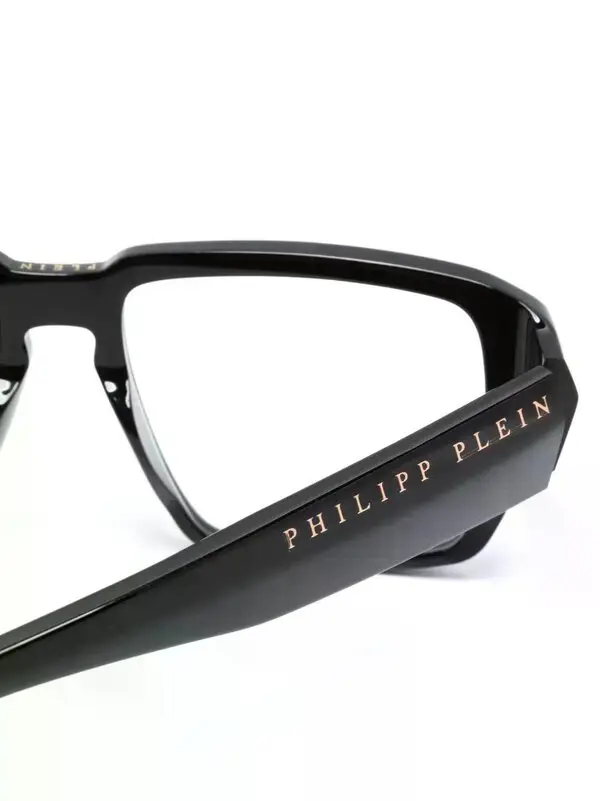 Philipp Plein Logo-print Square-frame Glasses