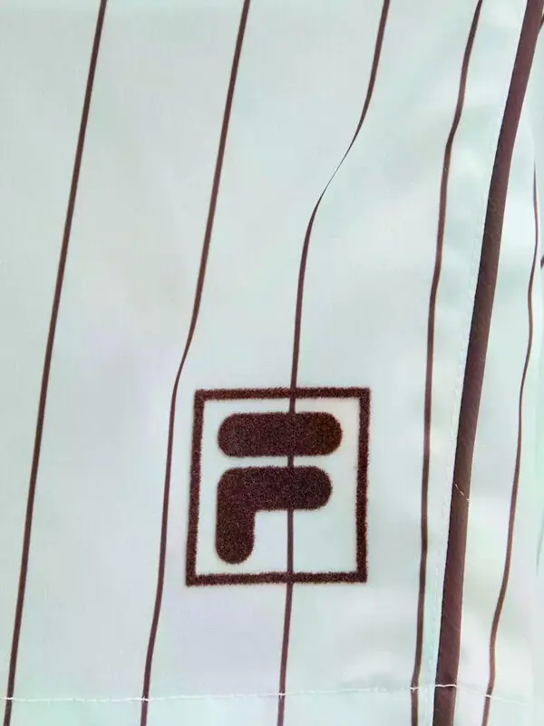 FILA Coverciano Pinstripe-print Logo-patch Shorts