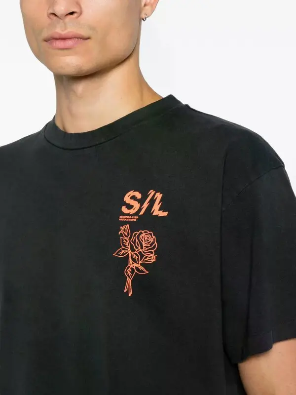 SECOND / LAYER Graphic-print T-shirt