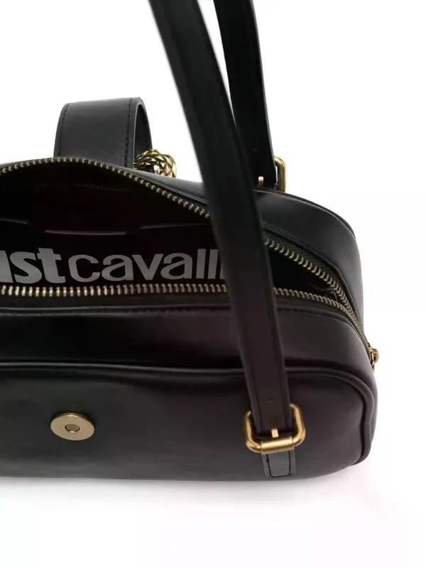 Just Cavalli Snake Plaque Buckle Detail Tote Bag