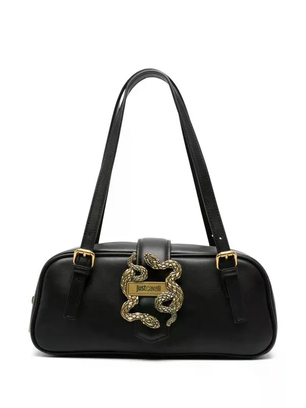Just Cavalli Snake Plaque Buckle Detail Tote Bag