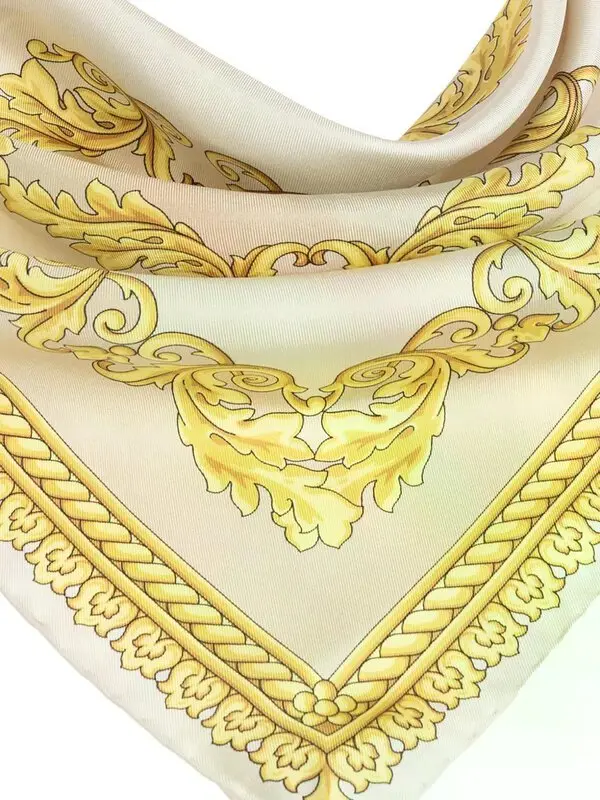 Versace Printed Silk Twill Scarf