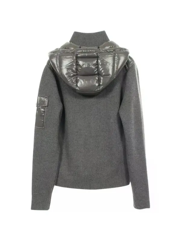Moncler 2010s Knit-panel Down Jacket