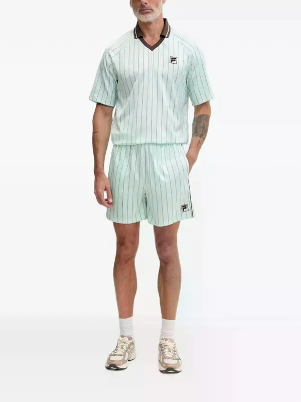 FILA Coverciano Pinstripe Print Raglan Sleeve Polo
