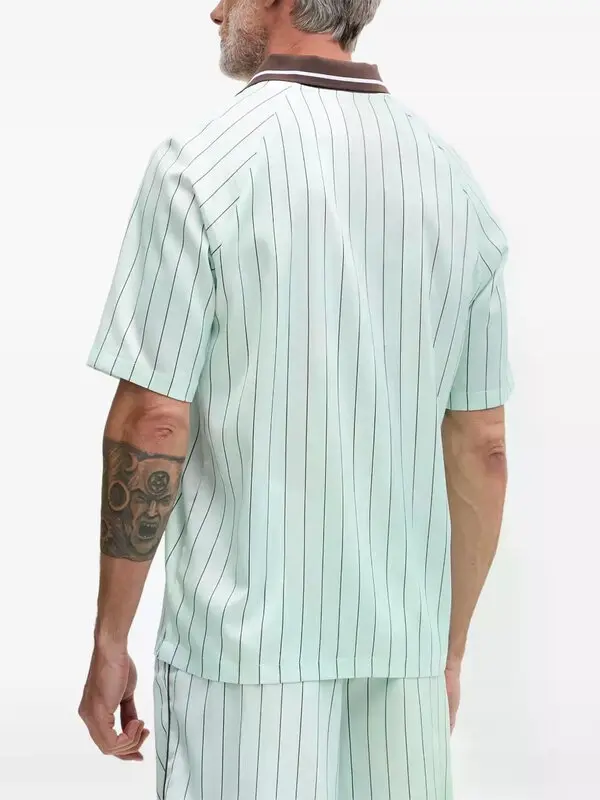 FILA Coverciano Pinstripe Print Raglan Sleeve Polo
