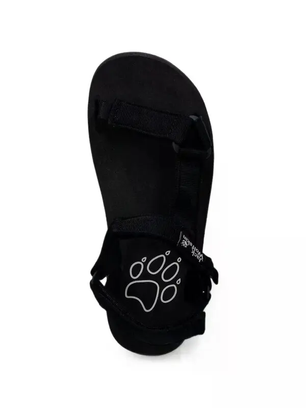 JACK WOLFSKIN Taiga Touch-strap Sandals - Black