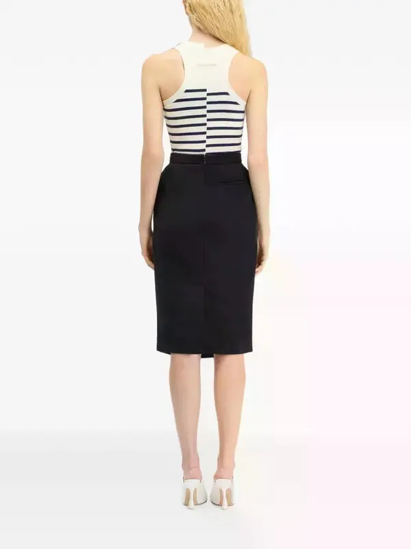 JEAN PAUL GAULTIER Asymmetric Striped Tank Top