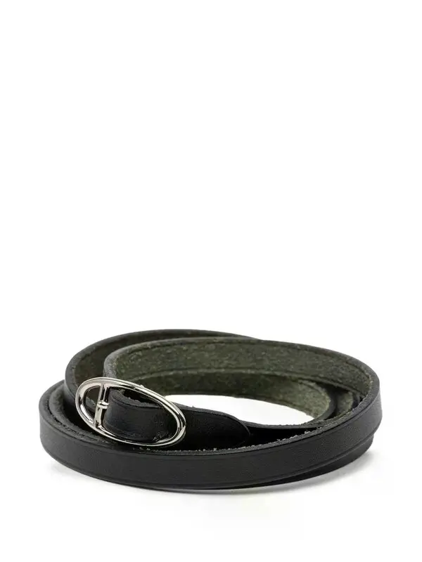 Hermès 2006 Box Calf Triple Tour Wrap Bracelet