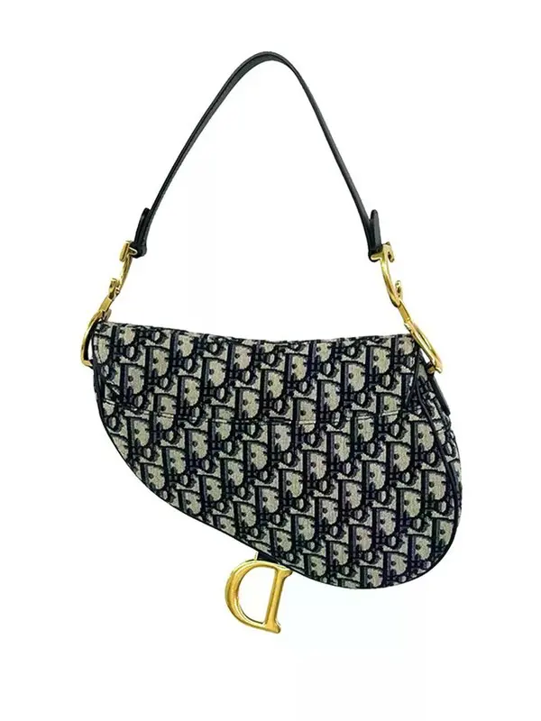 Dior Oblique Canvas Saddle Bag