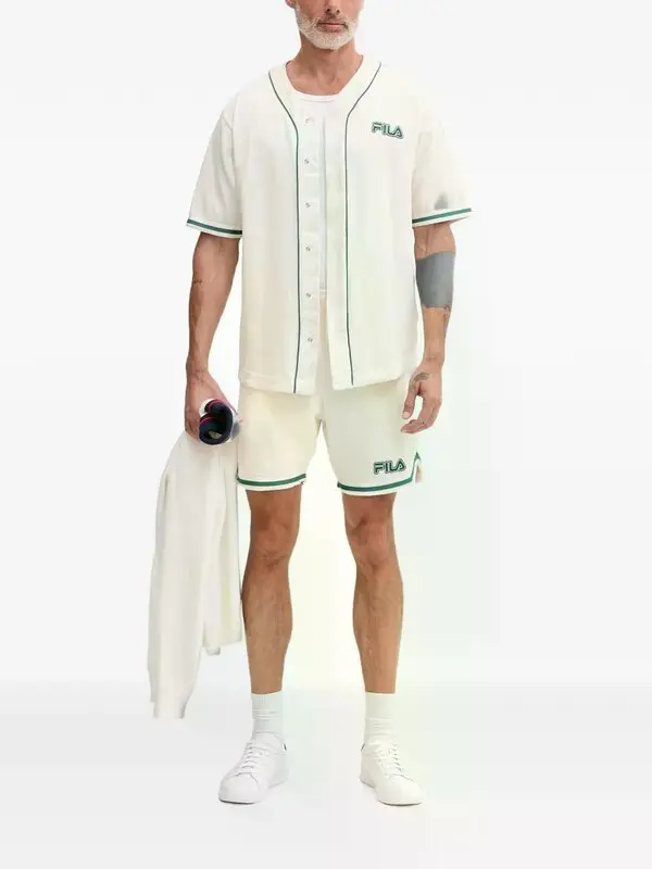 FILA Statuto Logo-embroidered Piped Shirt
