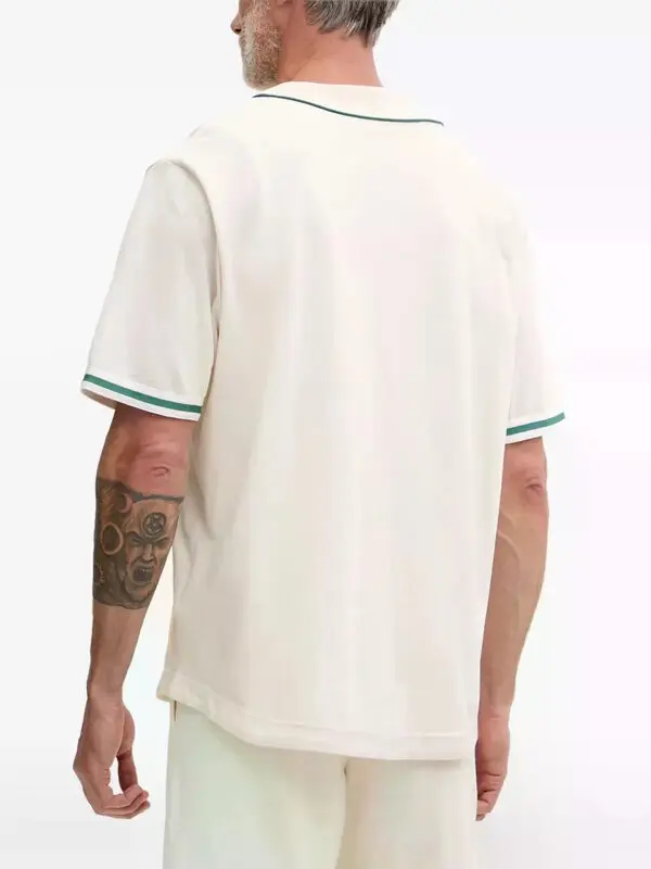 FILA Statuto Logo-embroidered Piped Shirt