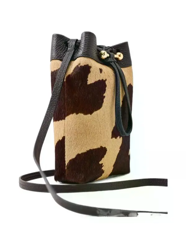 Strathberry Osette Midi Calf-hair Bucket Bag