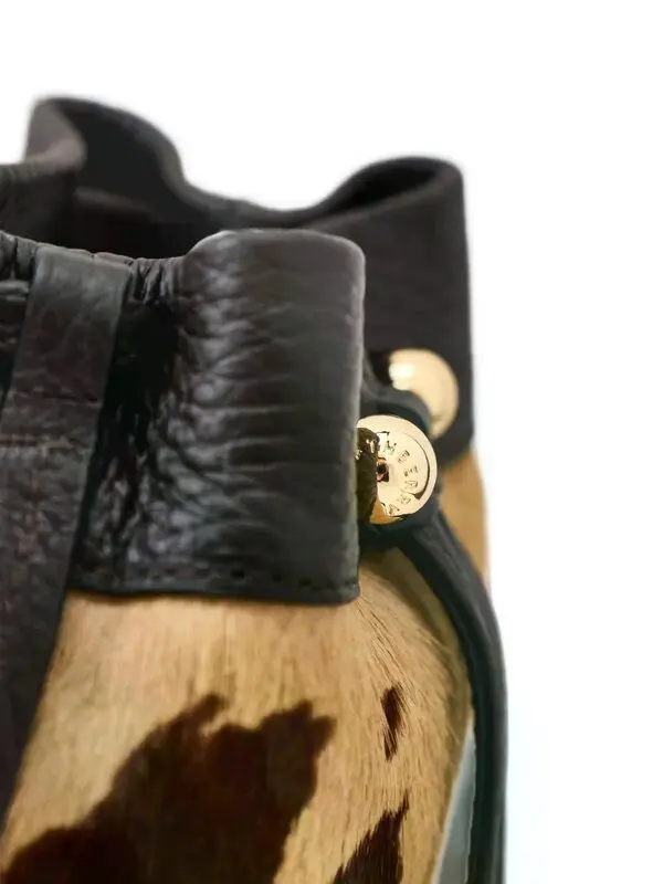 Strathberry Osette Midi Calf-hair Bucket Bag