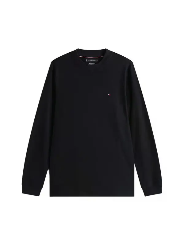 Tommy Hilfiger Logo-embroidered Crew-neck Sweater