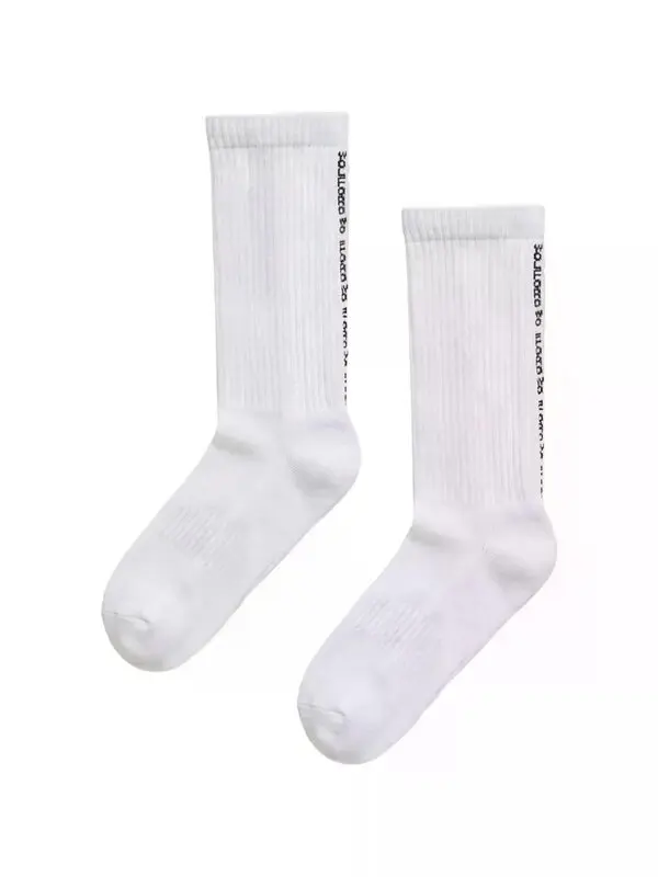Wolford Logo Detail Circular-knit Crew Socks