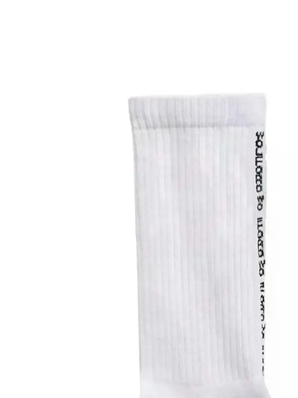 Wolford Logo Detail Circular-knit Crew Socks
