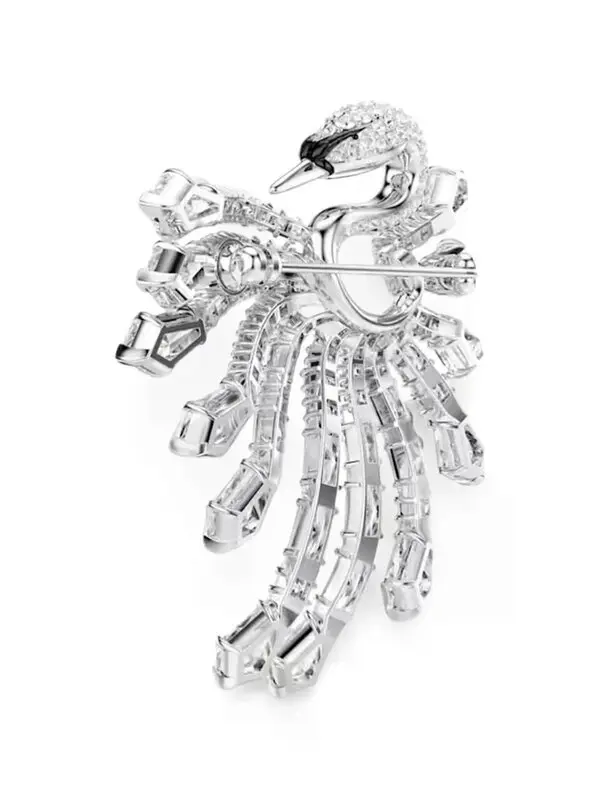 SWAROVSKI Swan Crystal-embellished Brooch - Silver