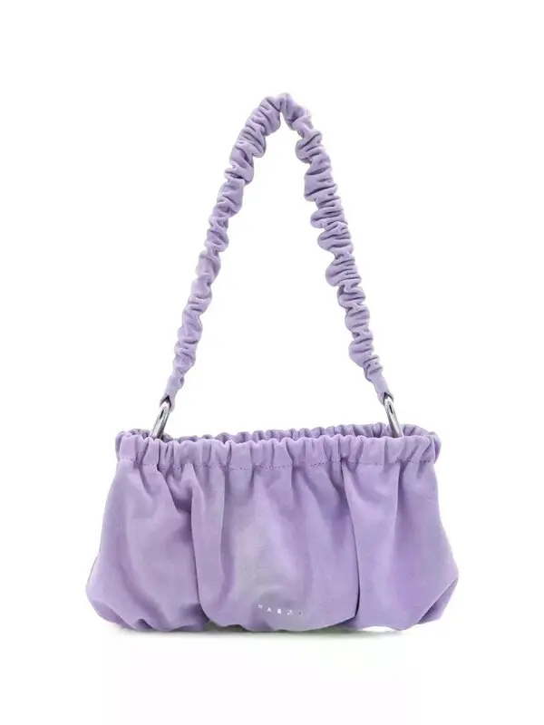 Marni Ruched Shoulder Bag - Purple