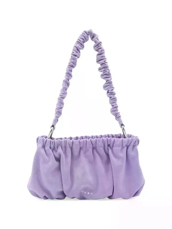 Marni Ruched Shoulder Bag - Purple