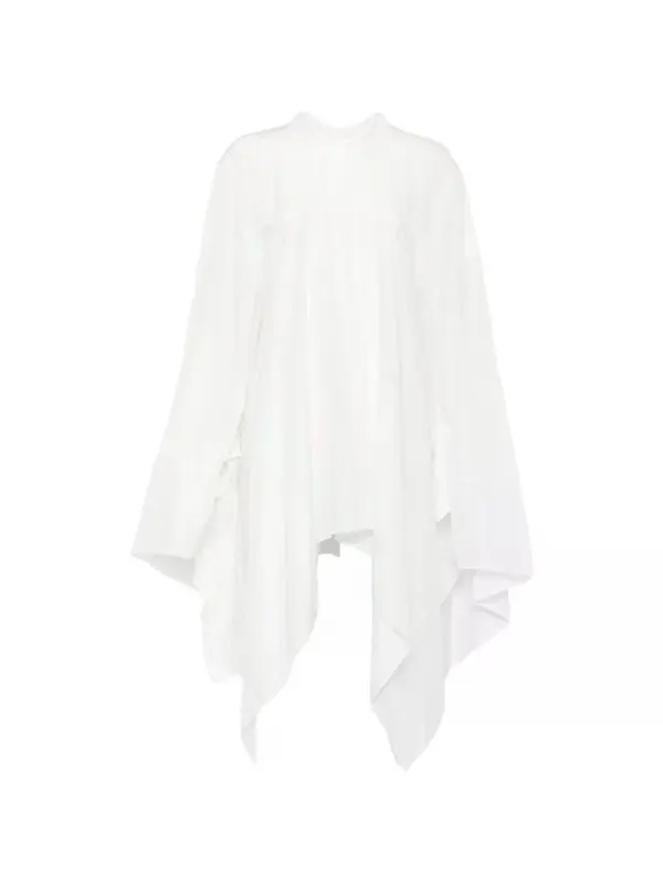 LANVIN Asymmetric High-neck Blouse - White
