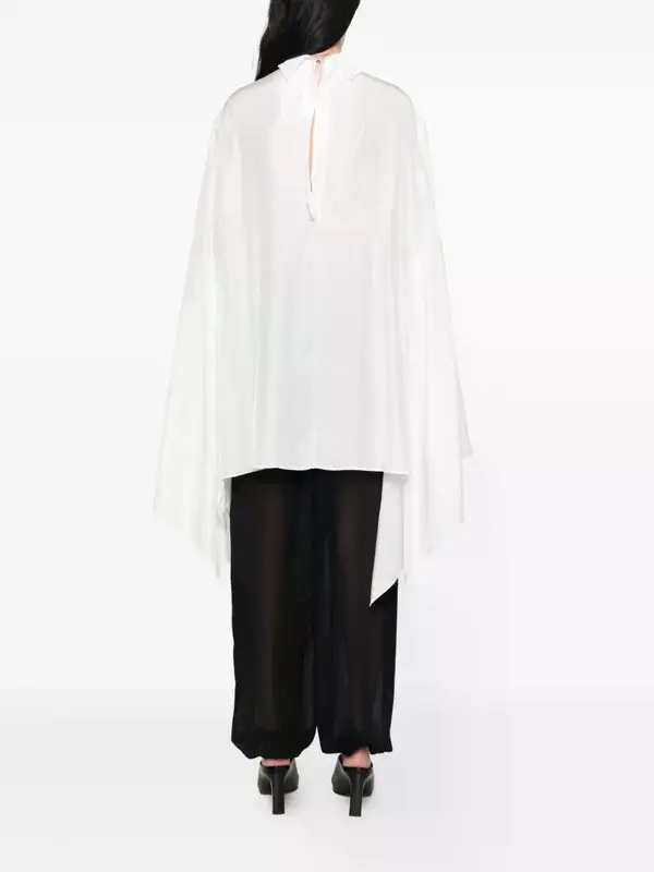 LANVIN Asymmetric High-neck Blouse