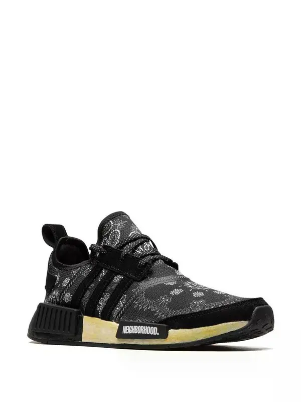 Adidas X Neighborhood Nmd R1 Paisley Print Lace-up Sneakers
