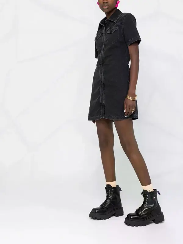 Off-White Denim Shirt Dress