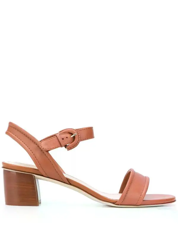 TOD'S Buckled Leather Sandals - Brown