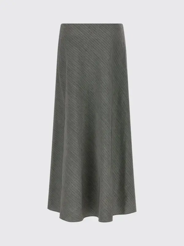 Alberta Ferretti Wool Blend High-waisted Midi Skirt