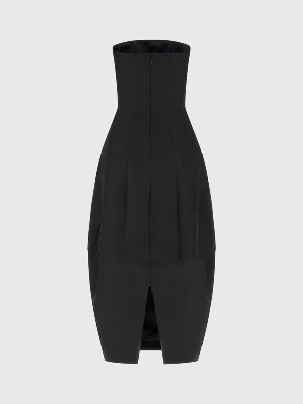 Khaite Stela Midi Dress In Wool And Silk