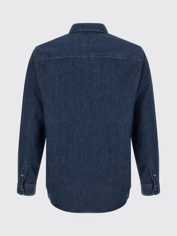 A.p.c. Slim Fit Button-down Collar Cotton Denim Shirt