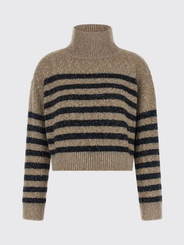 Brunello Cucinelli Striped High Neck Jumper - Multicolor