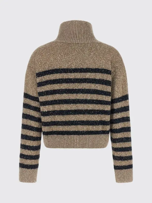 Brunello Cucinelli Striped High Neck Jumper - Multicolor