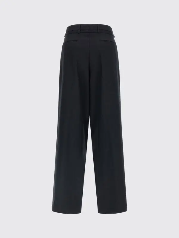 Dries Van Noten Wool Crêpe High-waisted Pleated Wide-leg Trousers