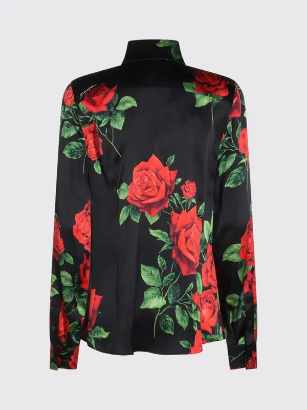 Dolce & Gabbana Floral Print Shirt - Black