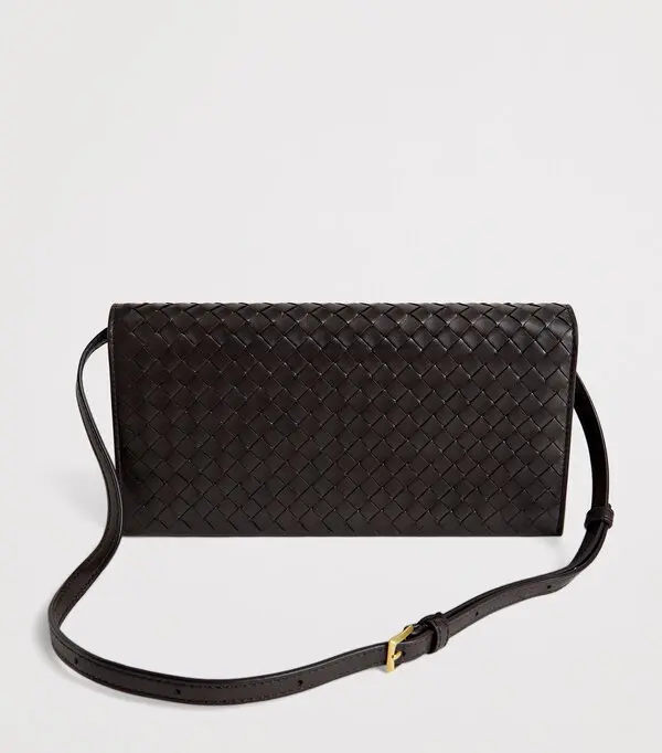 Bottega Veneta Nappa Leather Intrecciato Piccolo Envelope Pouch
