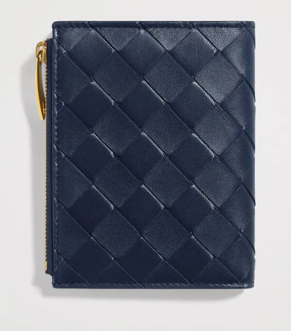 Bottega Veneta Small Nappa Leather Intrecciato Bifold Wallet