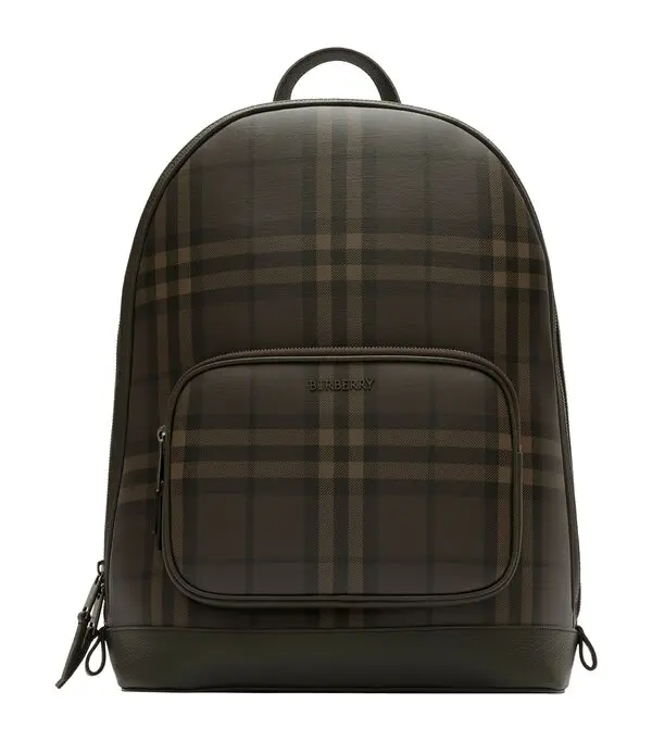 Burberry Canvas City Check Backpack