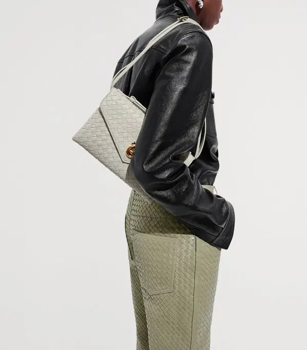 Bottega Veneta Leather Knot Lock Top-handle Bag