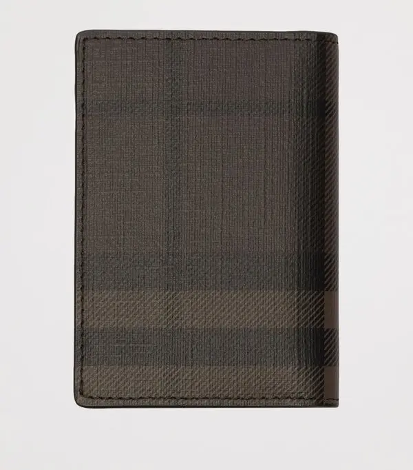 Burberry City Check Folding Card Holder