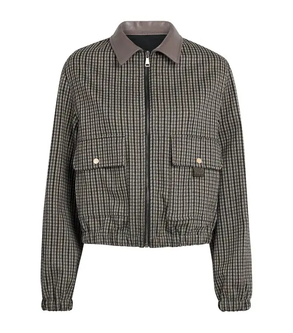 Fabiana Filippi Houndstooth Bomber Jacket