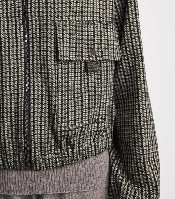Fabiana Filippi Houndstooth Bomber Jacket