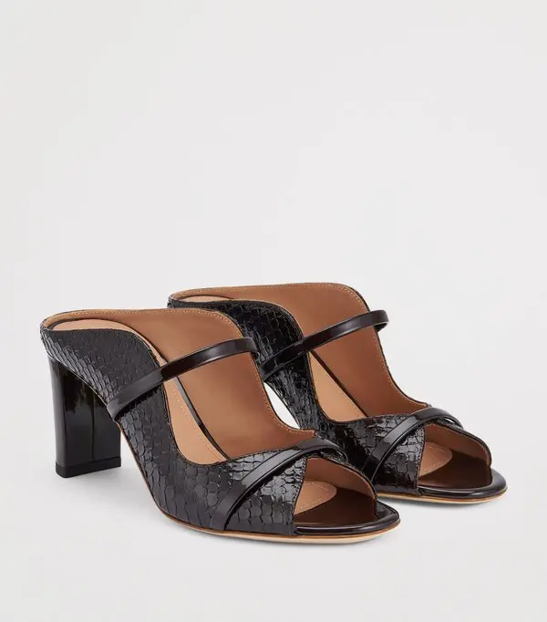 MALONE SOULIERS Patent Leather Heeled Sandals