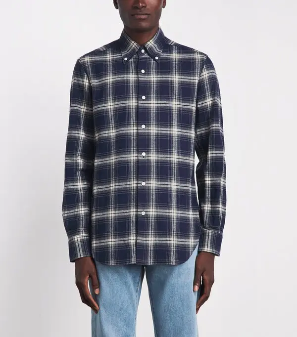 BARBA NAPOLI Cotton Check Shirt