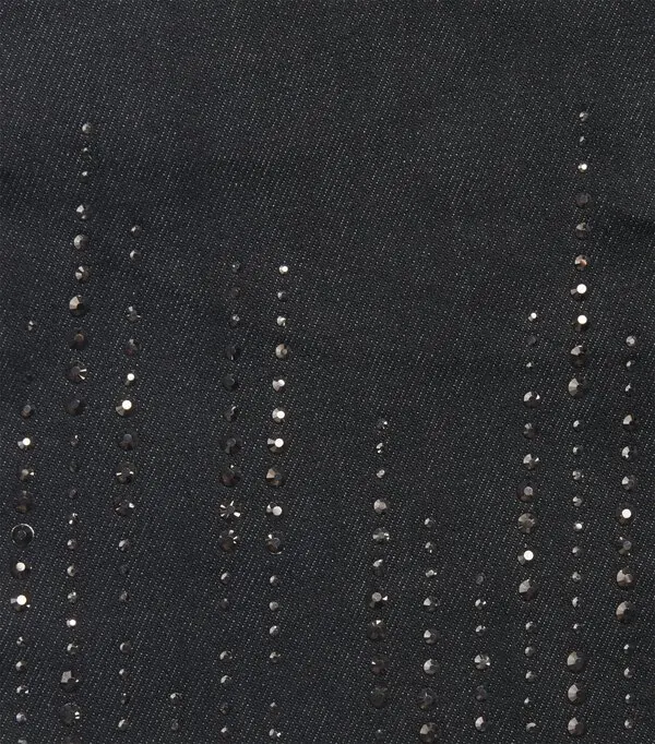 Monnalisa Embellished Stretch-denim Mini Skirt
