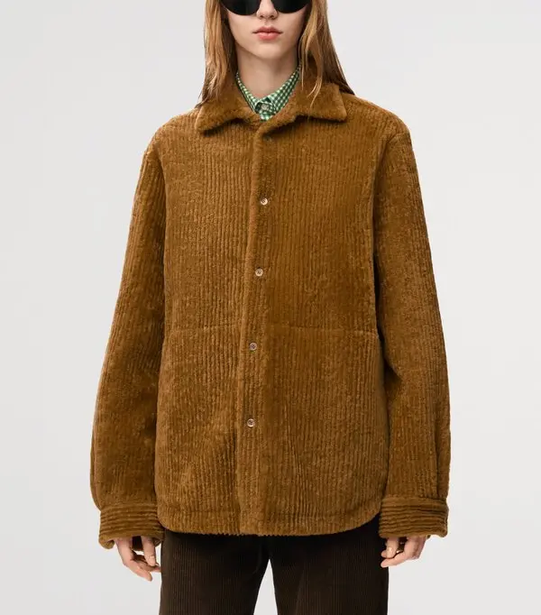 Loewe Corduroy Merino Shearling Overshirt