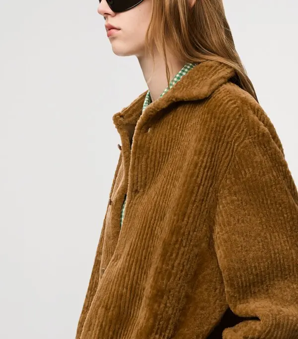 Loewe Corduroy Merino Shearling Overshirt